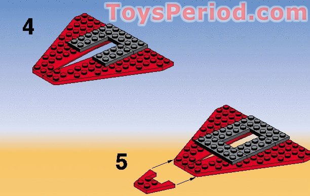LEGO 2774 Airshow - Red Tiger Instructions and Parts List