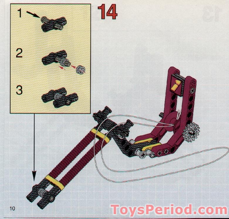 LEGO 2854 Bungee Chopper Instructions and Parts List
