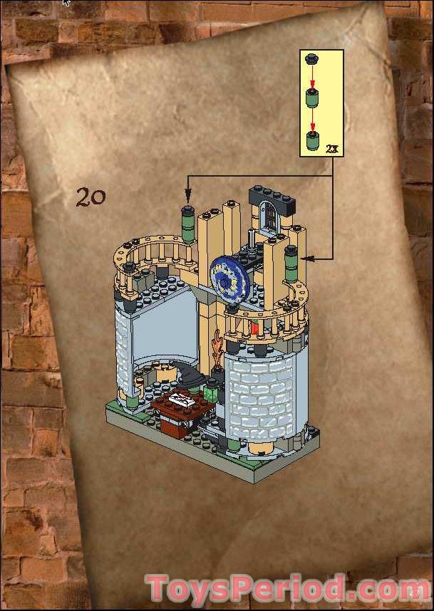 LEGO 4729 Dumbledore's Office Instructions and Parts List