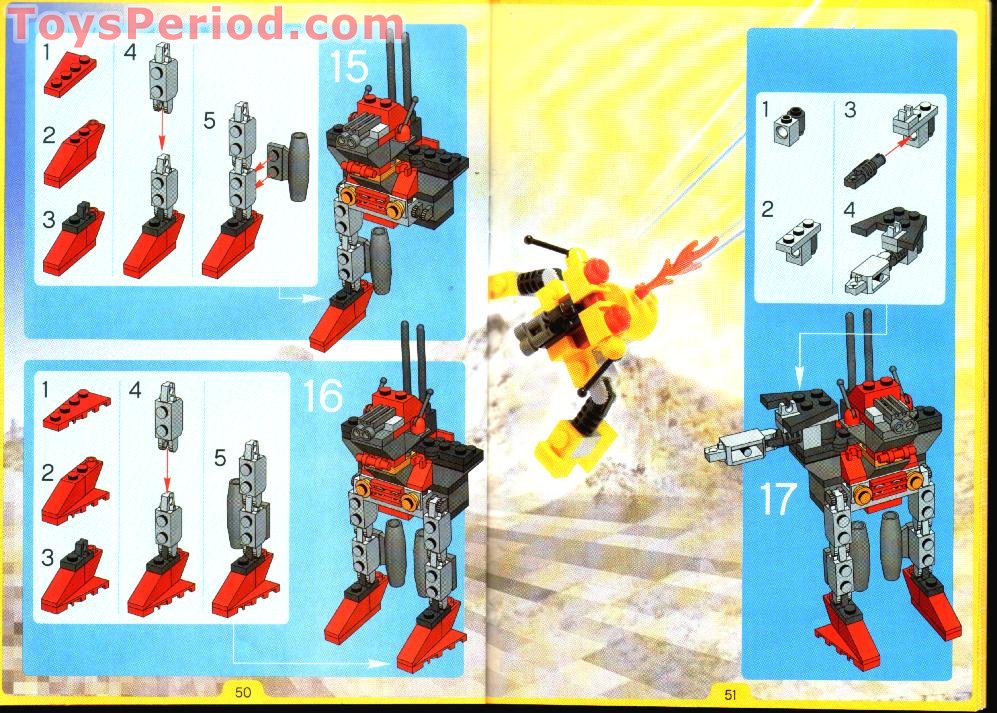 LEGO 4097 Mini Robots Instructions and Parts List