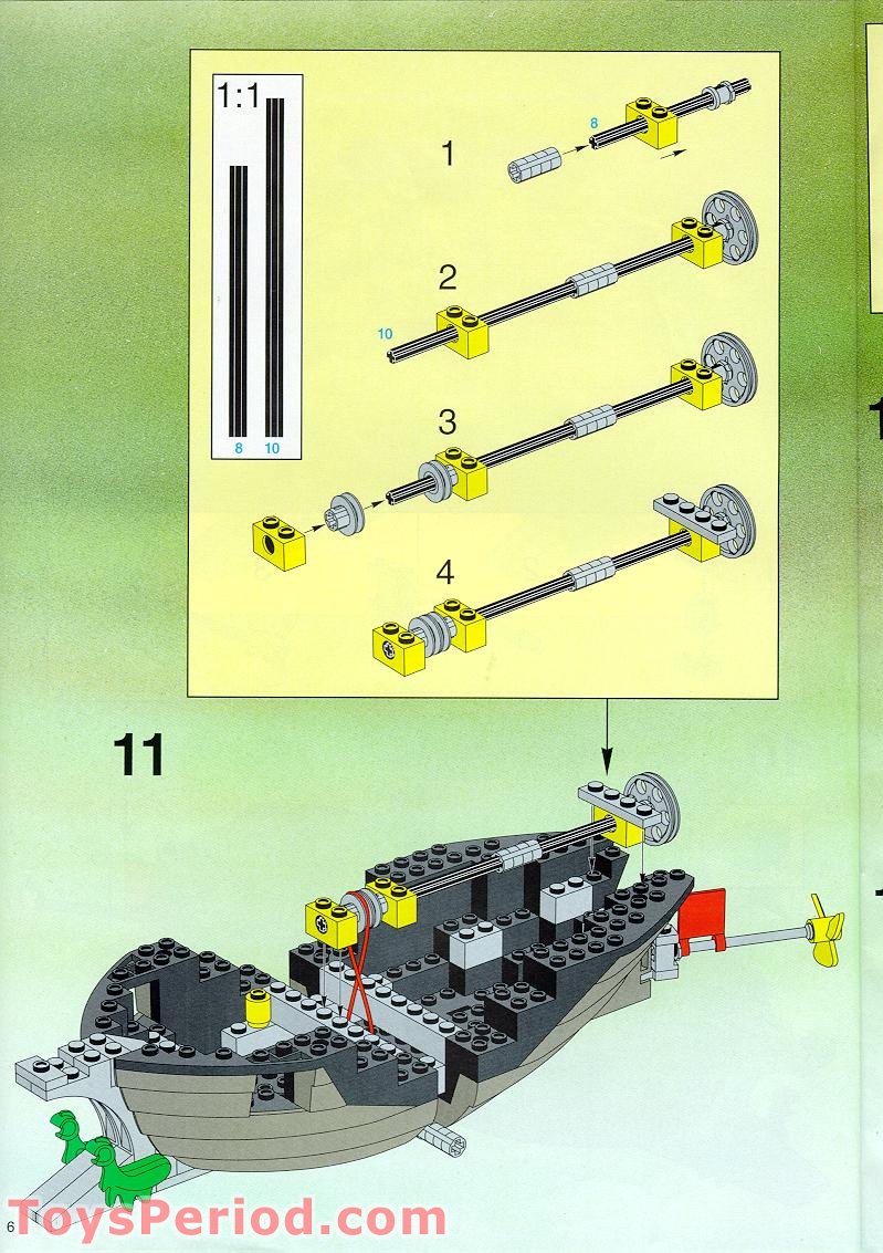 LEGO 6493 Flying Time Vessel Instructions and Parts List