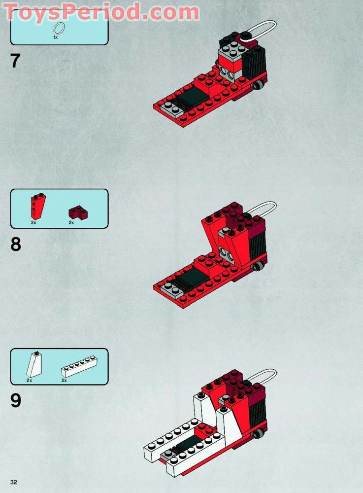 LEGO 7665 Republic Cruiser (Limited Edition - with R2-R7) Instructions ...