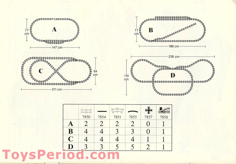 LEGO 7730 Electric Goods Train Instructions and Parts List