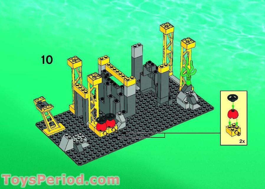 LEGO 7775 Aquabase Invasion Instructions and Parts List
