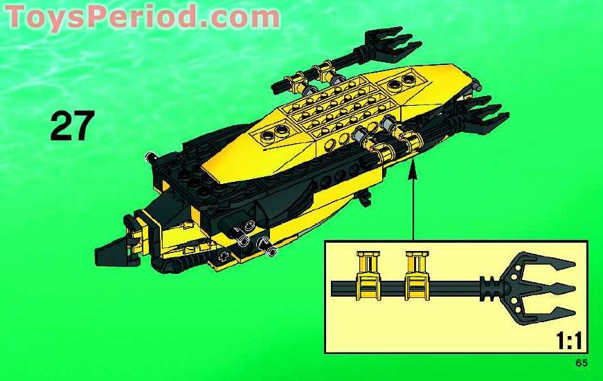 LEGO 7773 Tiger Shark Attack Instructions and Parts List