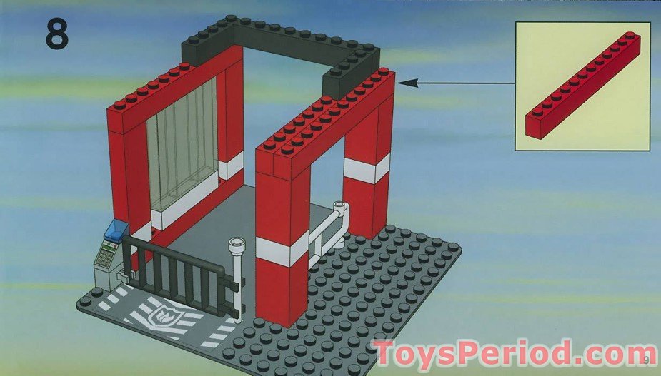 LEGO 7240 Fire Station Instructions and Parts List