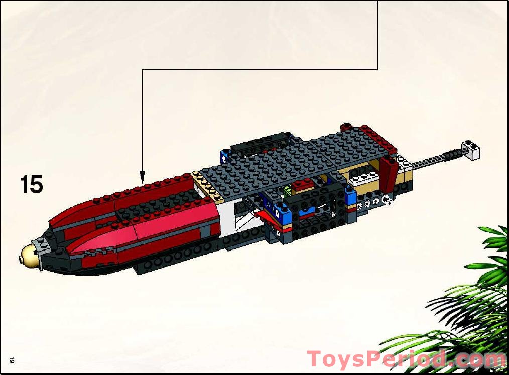 LEGO 7298 Dino Air Tracker Instructions and Parts List
