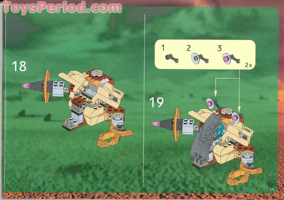 LEGO 7316 Excavation Searcher Instructions and Parts List