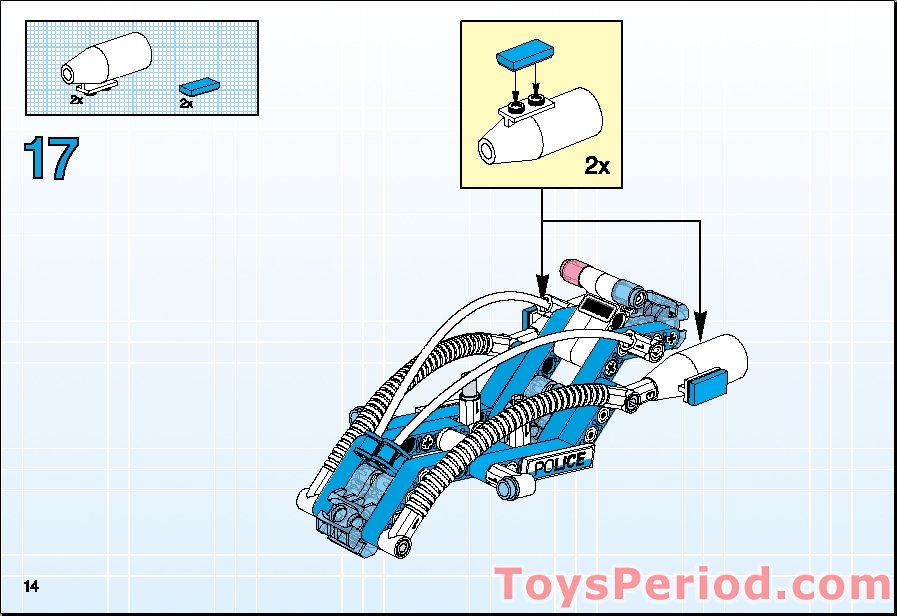LEGO 8252 Beach Buster Instructions and Parts List