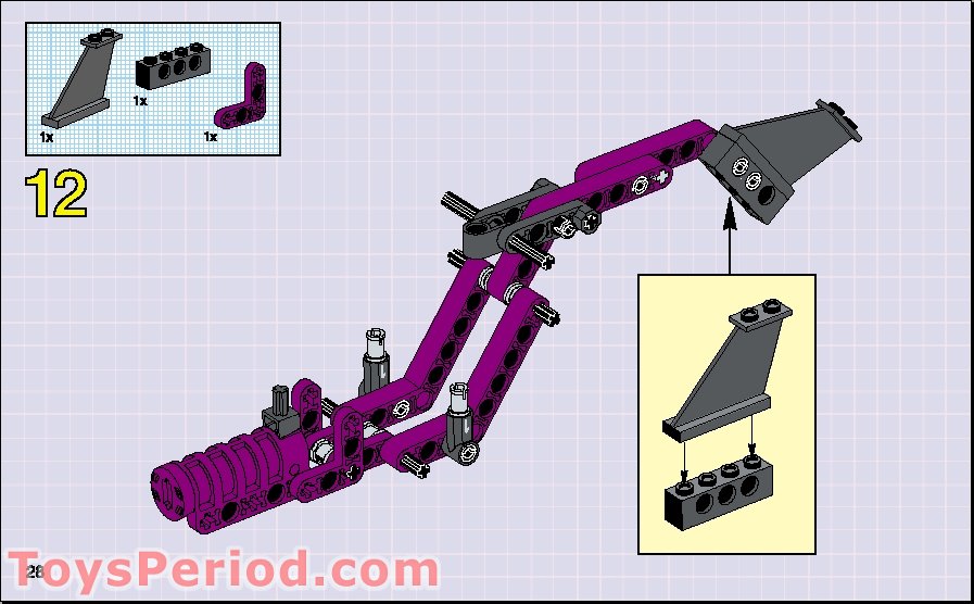 LEGO 8268 Scorpion Attack Instructions and Parts List