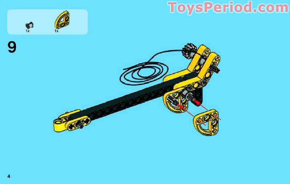 LEGO 8270 Rough Terrain Crane Instructions and Parts List