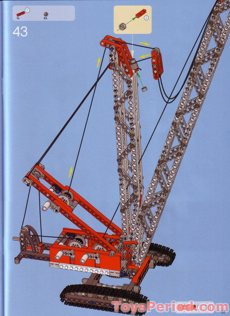 LEGO 8288 Crawler Crane Instructions and Parts List