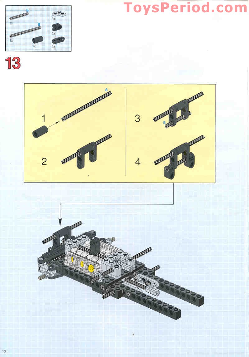 LEGO 8428 Turbo Command Instructions and Parts List