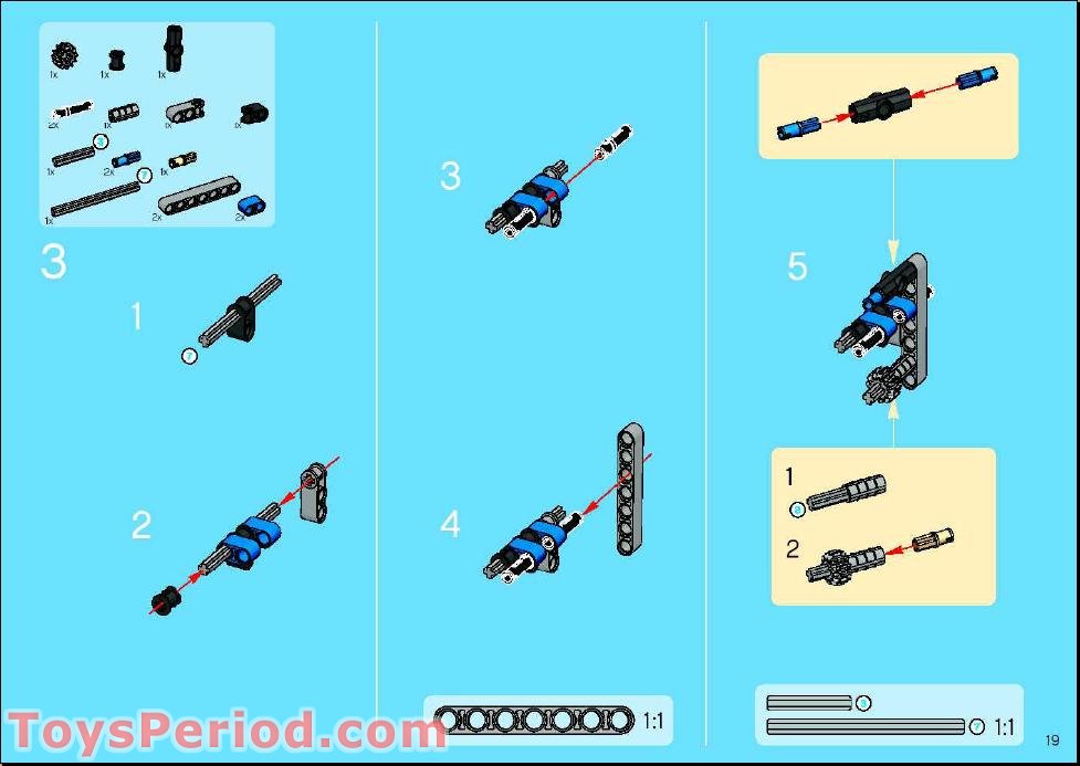 LEGO 8421 Mobile Crane Instructions and Parts List
