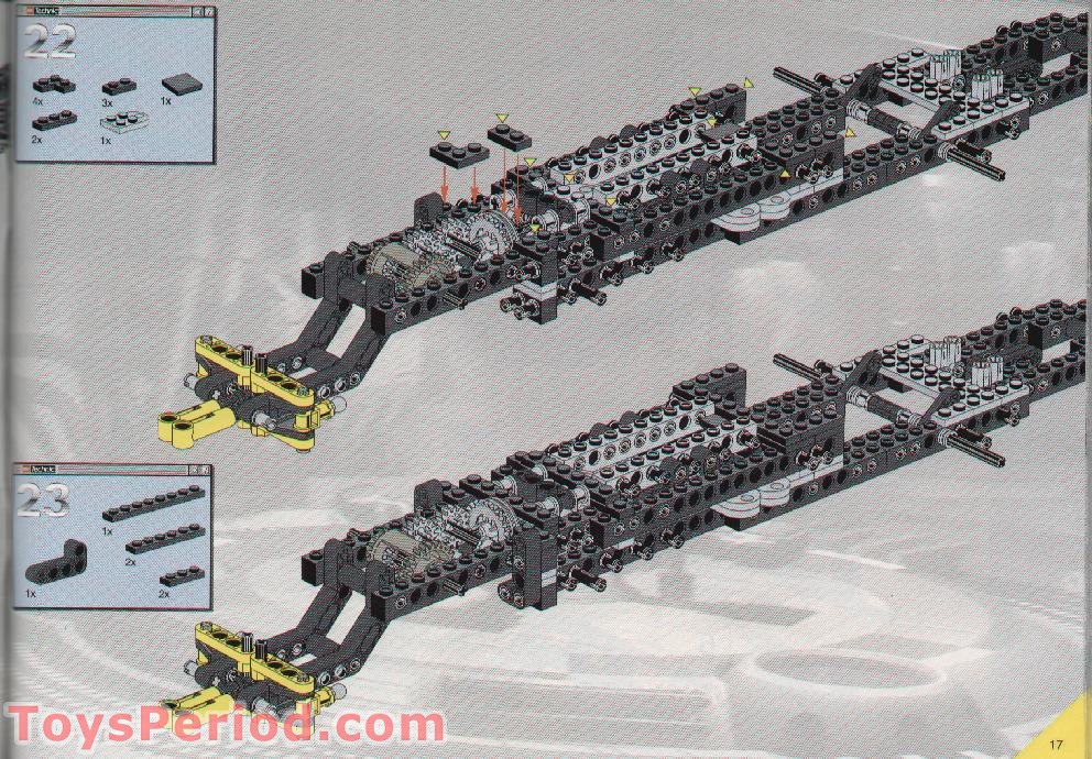 LEGO 8458 Silver Champion Racer Instructions and Parts List