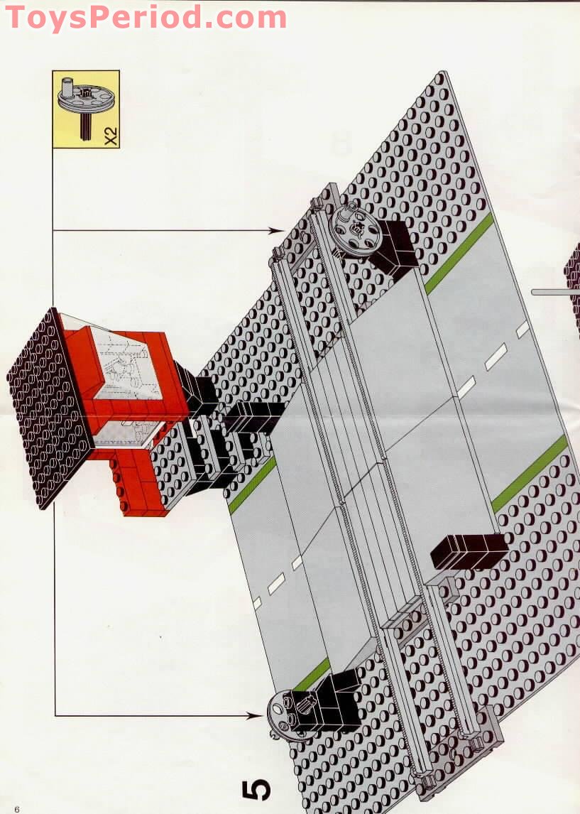 LEGO 7835 Manual Road Crossing Instructions and Parts List