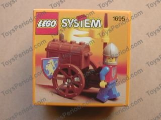 LEGO 1695 Treasure Cart - Boxed Instructions and Parts List