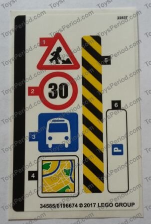 LEGO Sets with Part 40170stk01 Sticker Sheet for Set 40170 - (34585/ ...