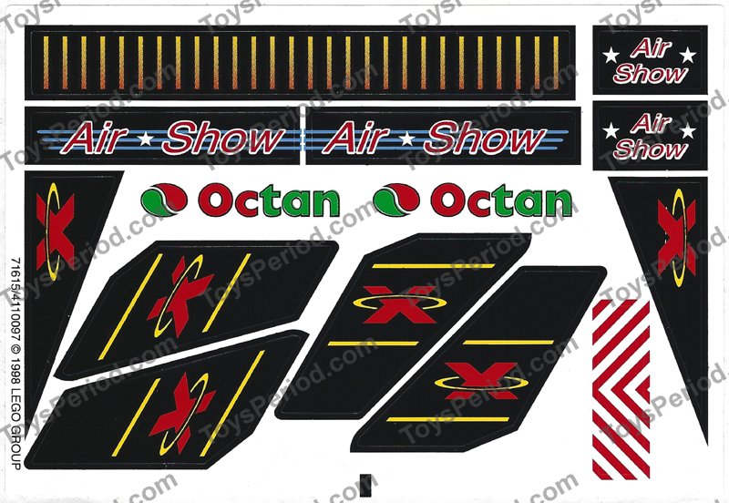 LEGO Sets with Part 6582stk01 Sticker Sheet for Set 6582 - (71615/4110097)