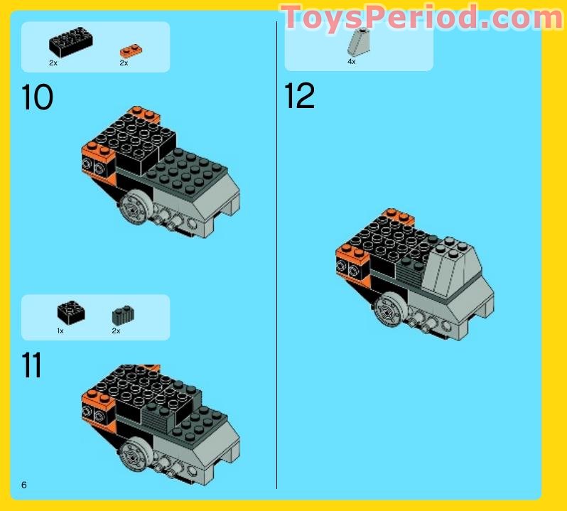 LEGO 7291 Street Rebel Instructions and Parts List