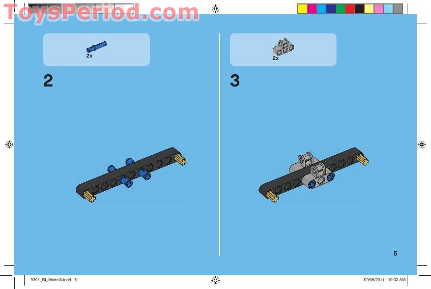 LEGO 9391 Crawler Crane Instructions and Parts List