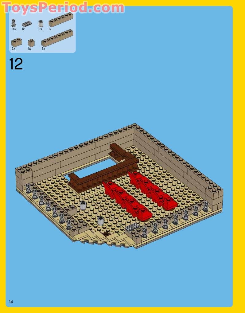 LEGO 10232 Palace Cinema Instructions and Parts List