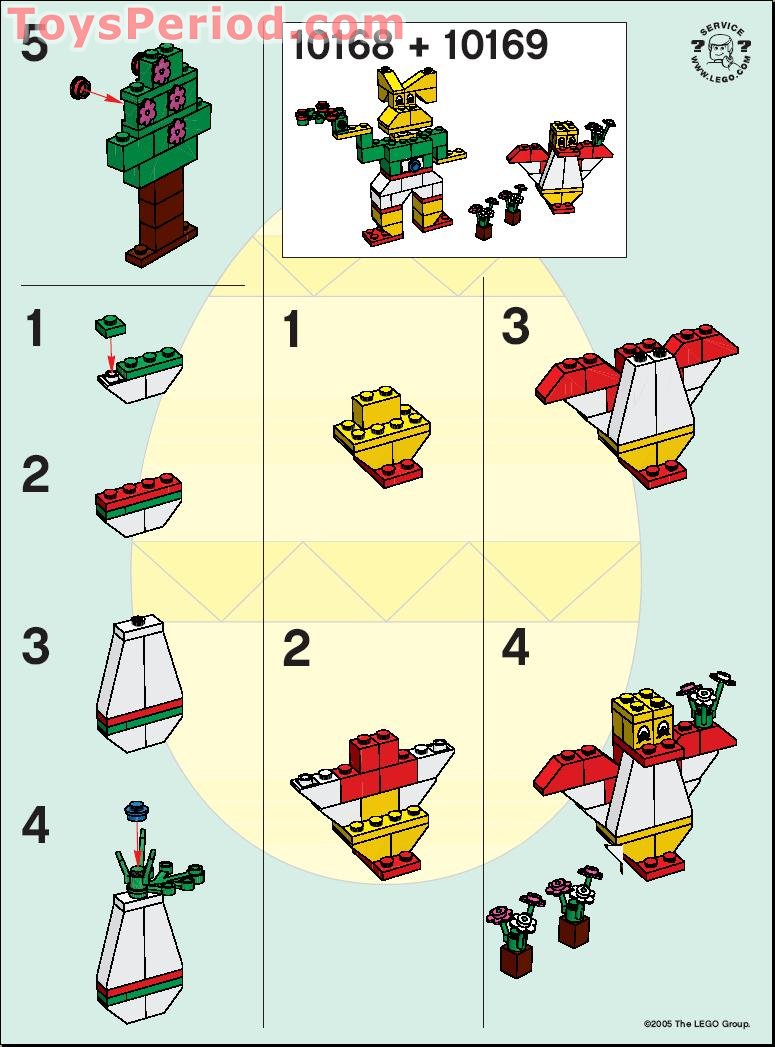 LEGO 10168 Mrs. Bunny Instructions and Parts List