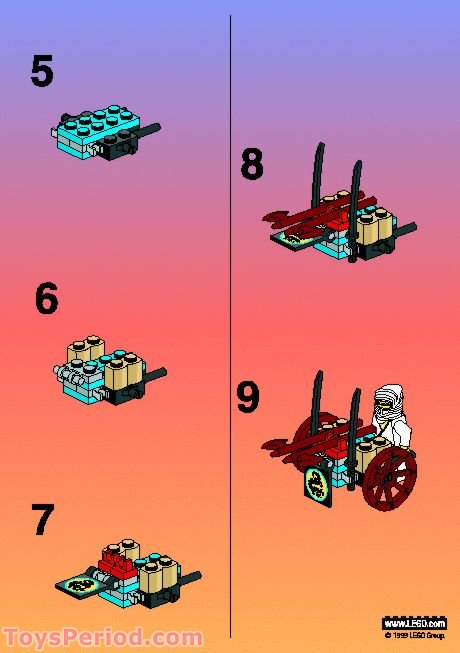 LEGO 3076 Kabaya Promotional Set - White Ninja's Attack Cart ...