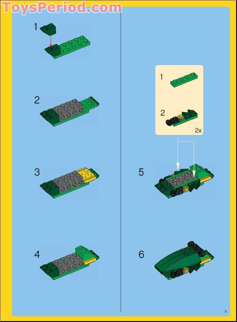 LEGO 4894 Mythical Creatures Instructions and Parts List