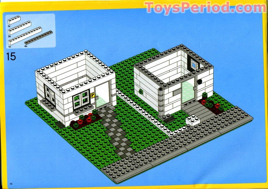 LEGO 4956 House Instructions and Parts List