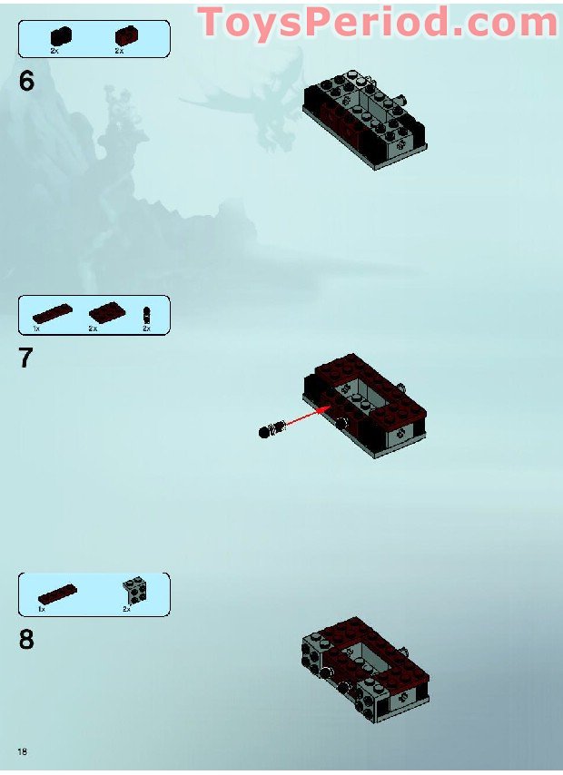 LEGO 7041 Troll Battle Wheel Instructions and Parts List