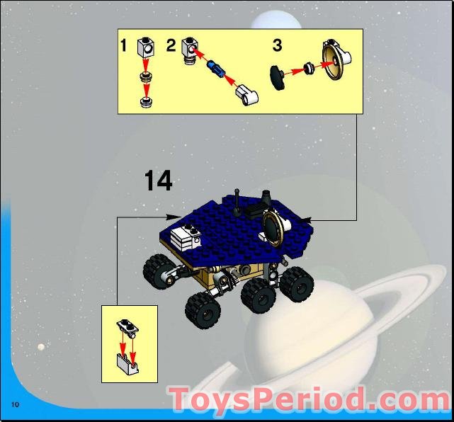 LEGO 7469 Mission to Mars Instructions and Parts List
