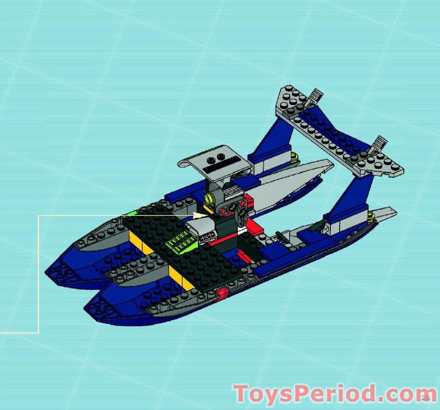 LEGO 8633 Mission 4: Speedboat Rescue Instructions and Parts List