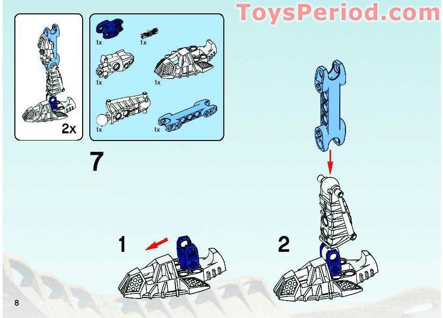 LEGO 8982 Strakk Instructions and Parts List