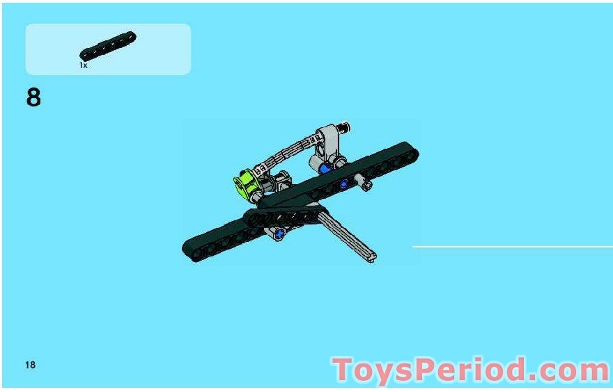 LEGO 8256 Super Kart Instructions and Parts List