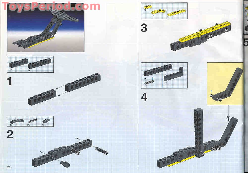 LEGO 8425 Black Hawk Instructions and Parts List