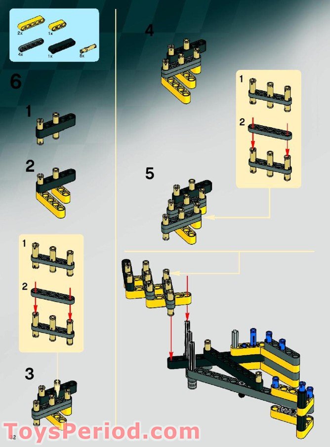 LEGO 8496 Desert Hammer Instructions and Parts List
