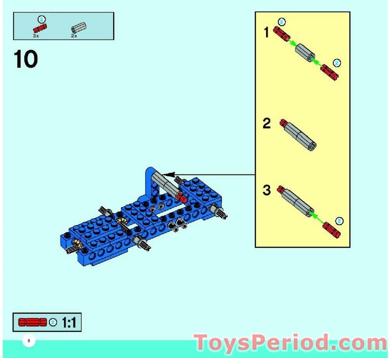 LEGO 9686-1 Simple and Motorized Mechanisms Base Set Instructions and Parts List