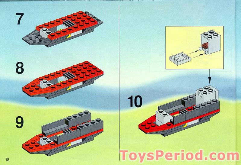 LEGO 6563 Gator Landing Instructions and Parts List