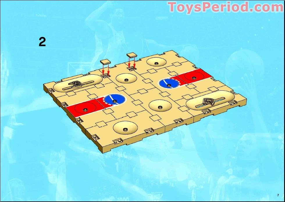 LEGO 3432 NBA Challenge Instructions and Parts List
