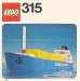 LEGO 315-2 Container Transport Ship Instructions and Parts List