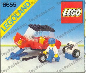 LEGO 6655 Auto and Tire Repair Instructions and Parts List