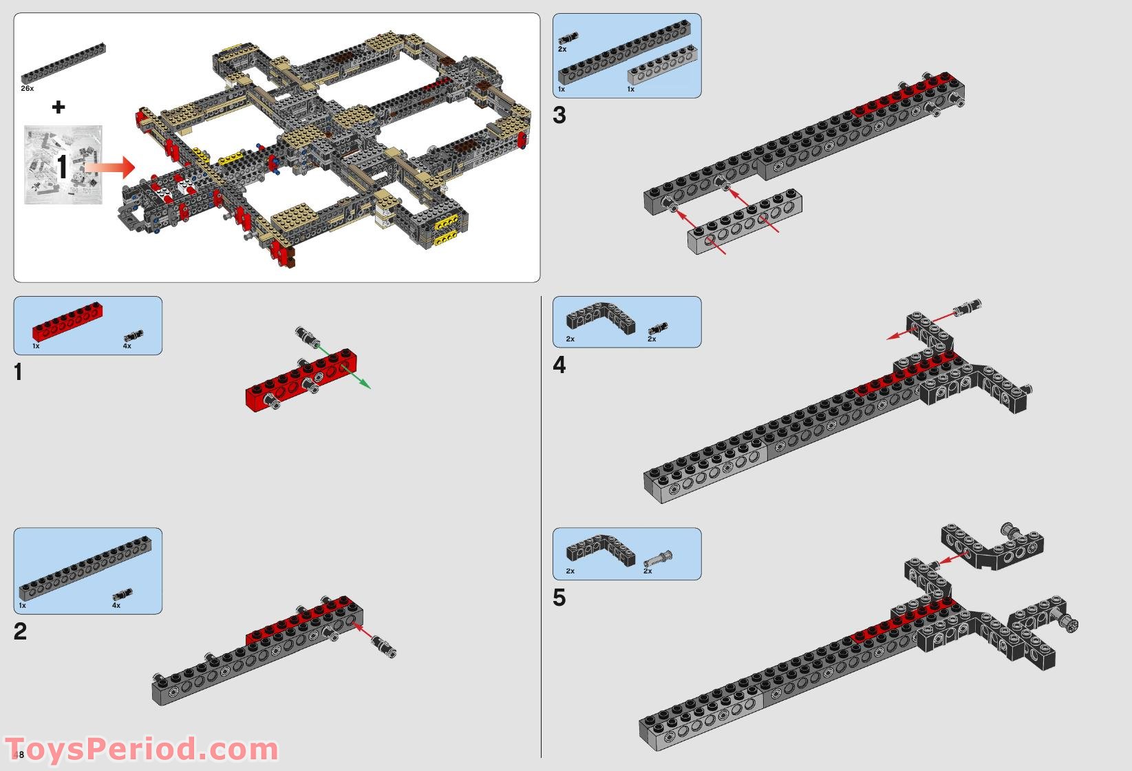LEGO 75192 Millennium Falcon Instructions and Parts List