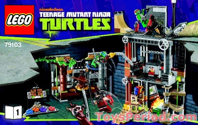 LEGO 79103 Turtle Lair Attack Instructions and Parts List