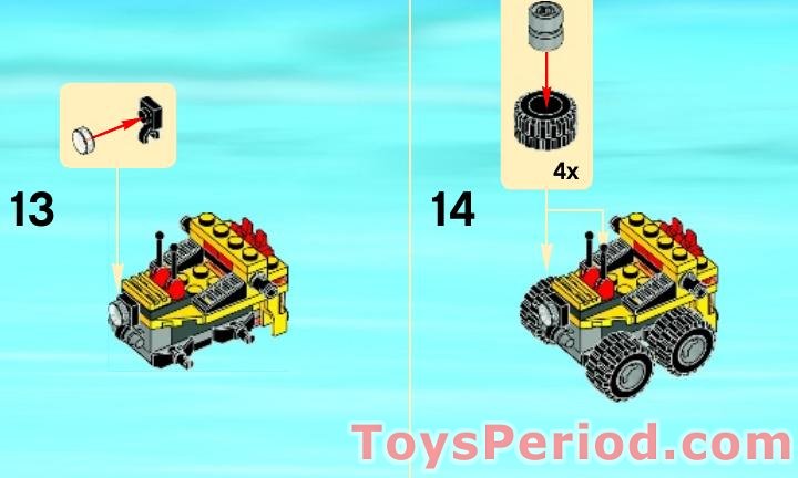 LEGO 4201 Loader and Tipper Instructions and Parts List