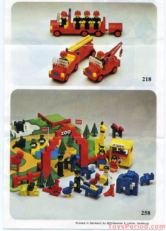 LEGO 213-1 Airplane Ride Instructions and Parts List