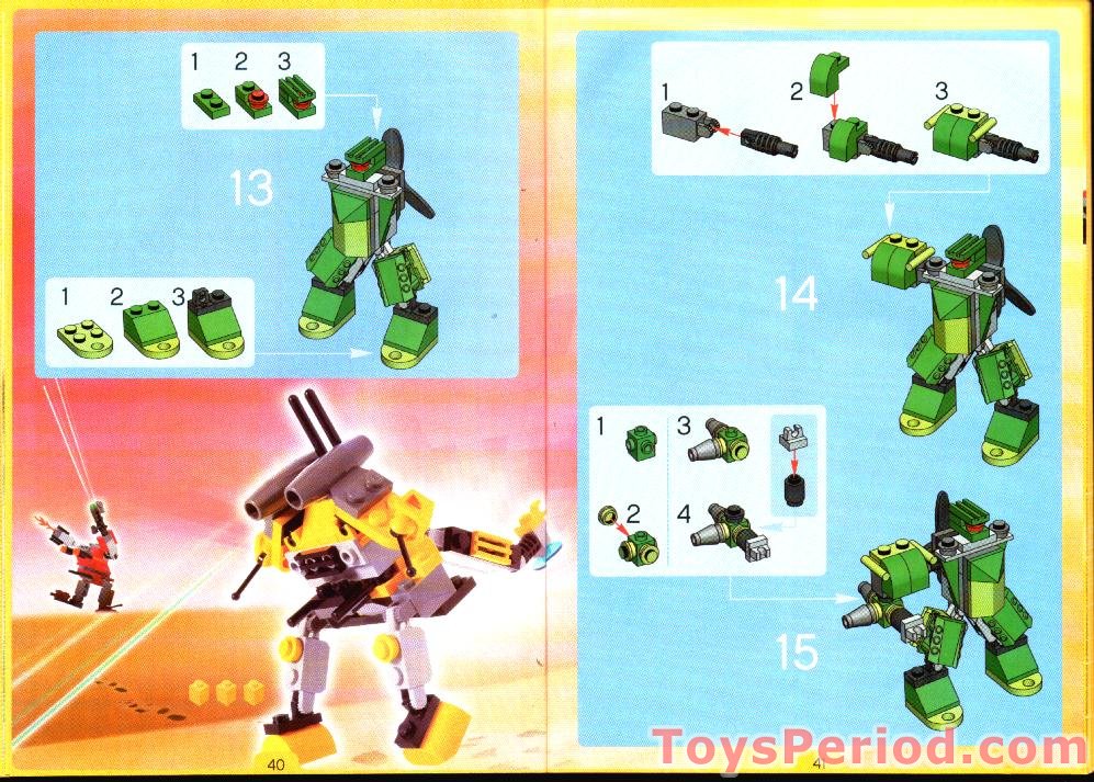 LEGO 4097 Mini Robots Instructions and Parts List