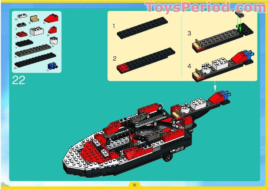 LEGO 4403 Air Blazers Instructions and Parts List