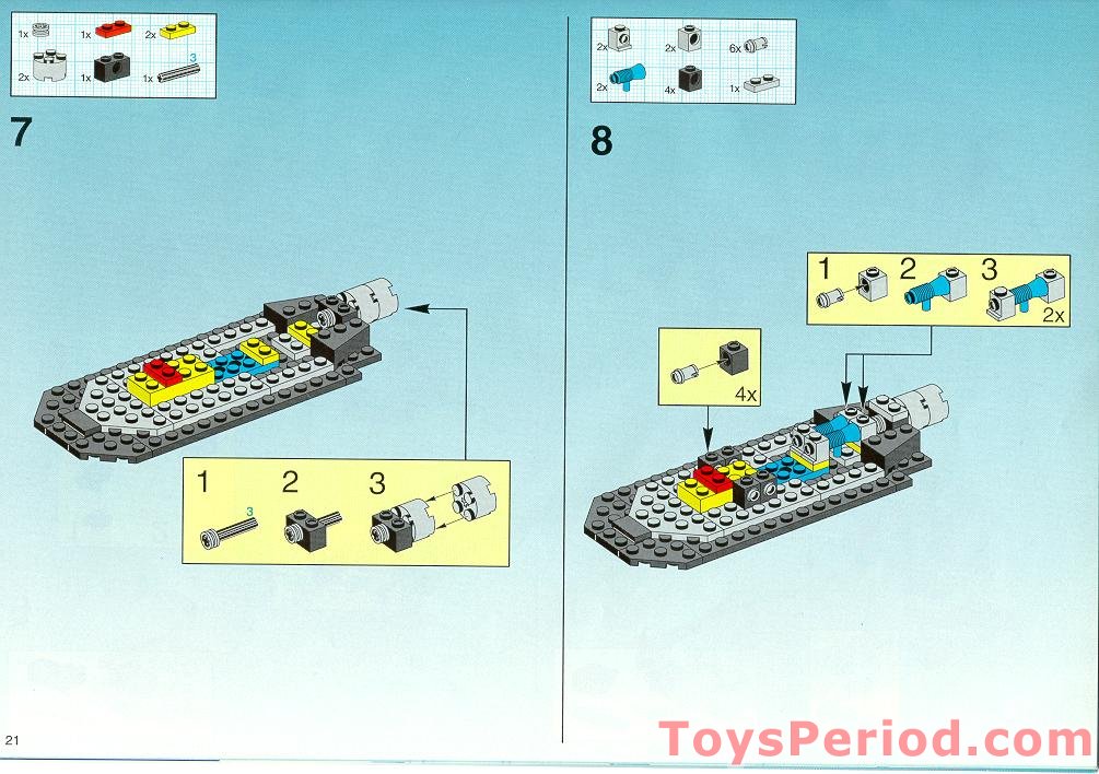 LEGO 5542 Black Thunder Instructions and Parts List