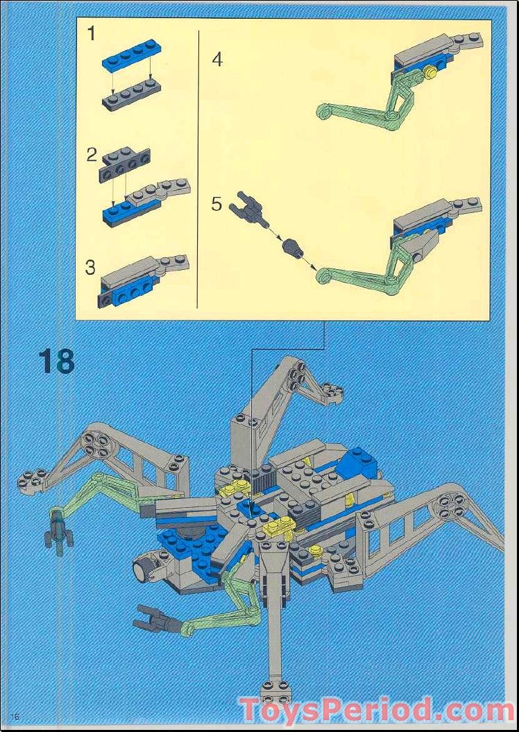 LEGO 6977 Arachnoid Star Base Instructions and Parts List
